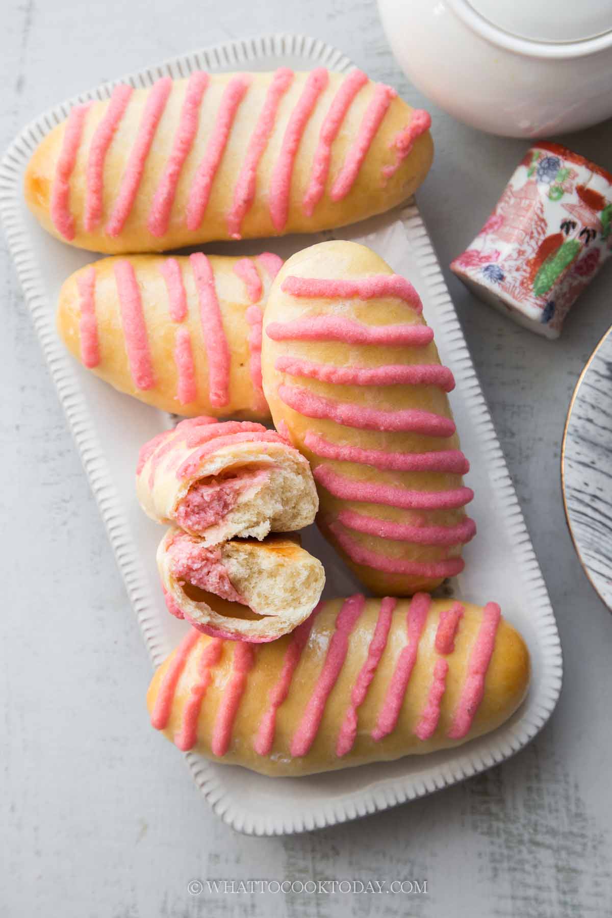 Strawberry Milk Buns - What To Cook Today
