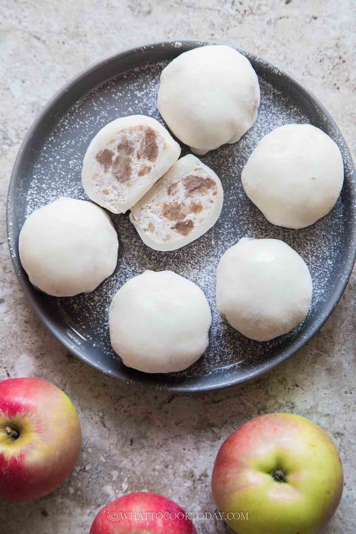 Apple Pie Cream Mochi - What To Cook Today