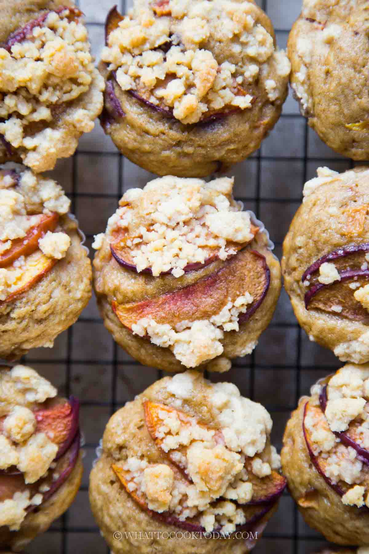 Peach Crumb Muffins - What To Cook Today