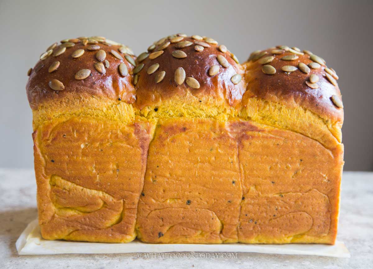 Kabocha Squash Shokupan/Milk Bread - What To Cook Today