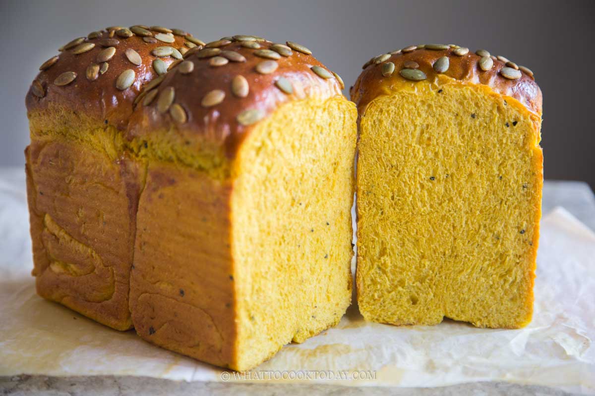Kabocha Squash Shokupan/Milk Bread - What To Cook Today