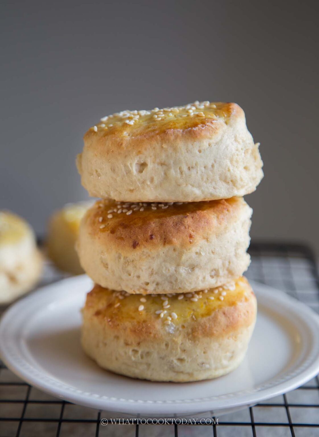 Toasted Sesame Oil and Honey Cheese Biscuits - What To Cook Today