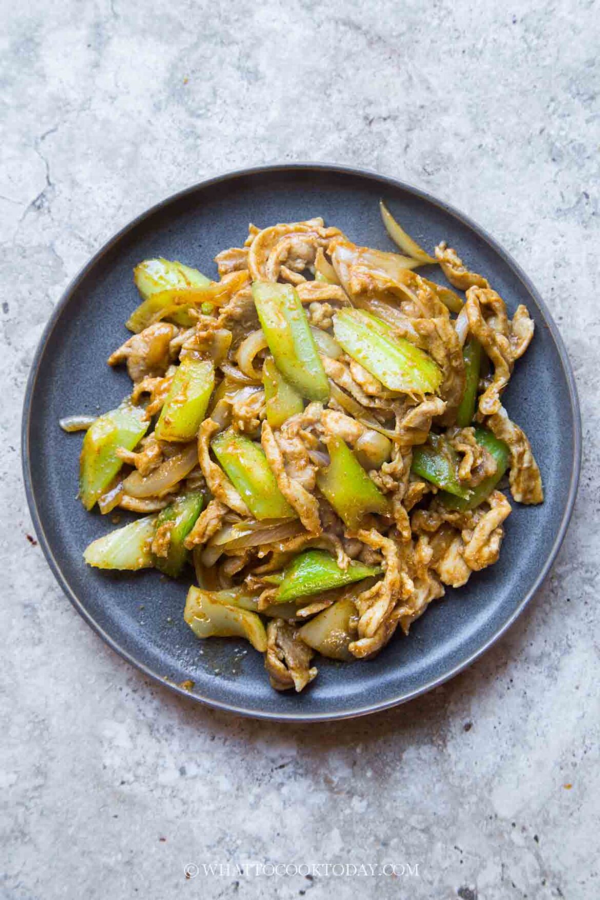 Stir-Fried Cumin Chicken and Celery - What To Cook Today