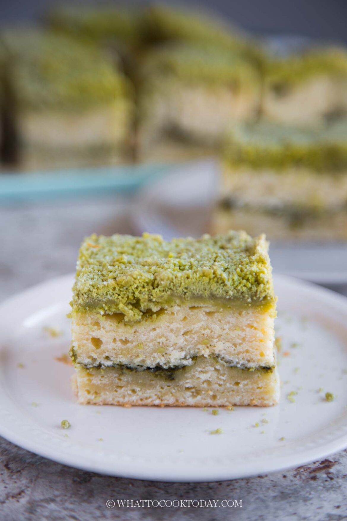 Matcha Crisp Coffee Cake - What To Cook Today
