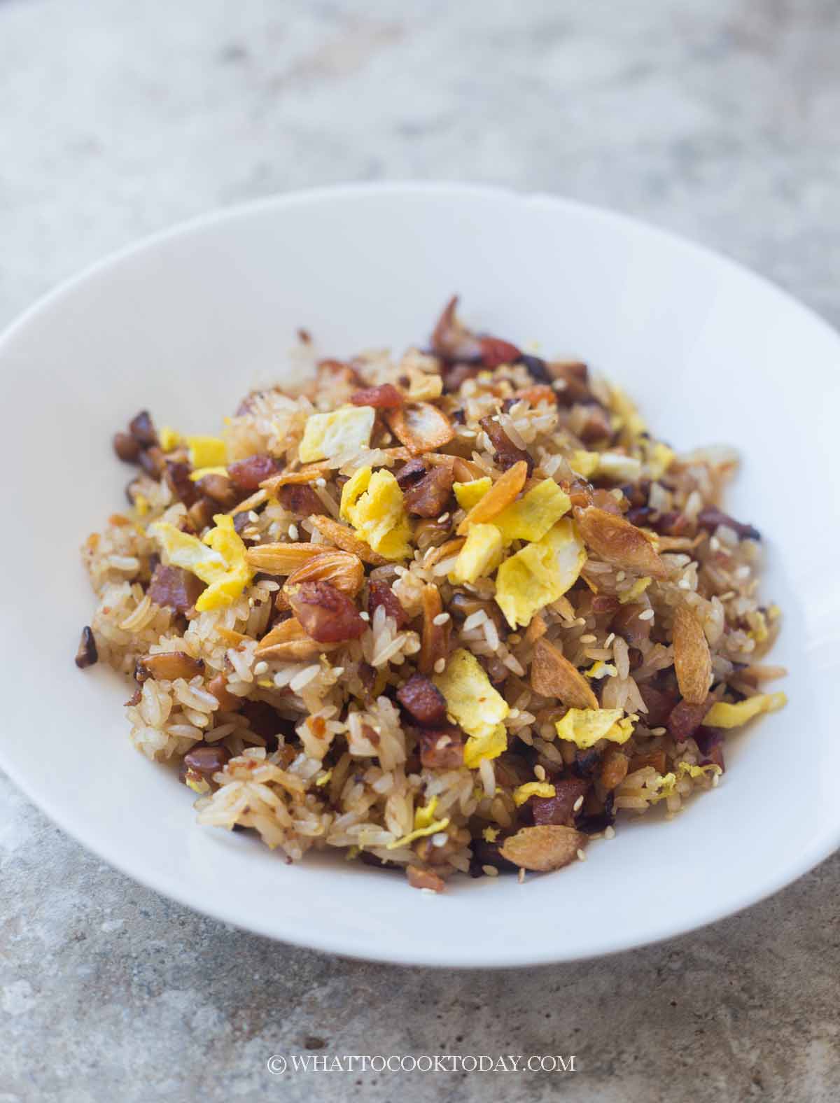 Chinese Stir-Fried Sticky Rice (Savory Glutinous Rice)